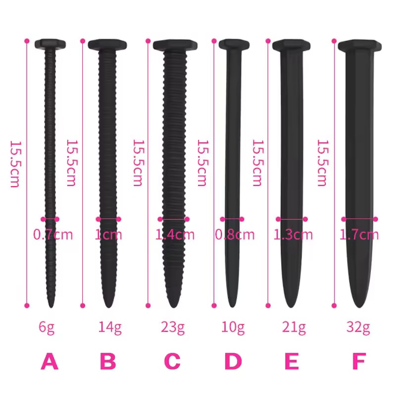 Urethral Dilator Silicone Thread Penis Plug Urethral Stimulation Horse ...